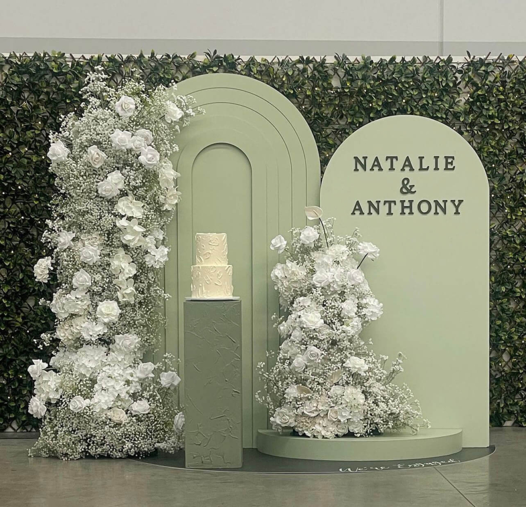 Pastel Green Engagement Theme | Robbie's Decoration